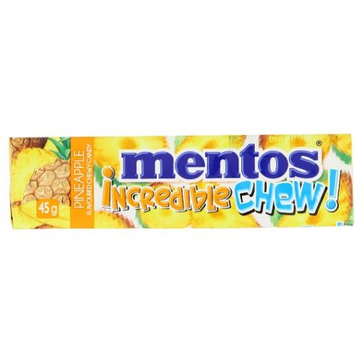 Mentos Incredible Chew – Pineapple 47g – Tasko Sweets